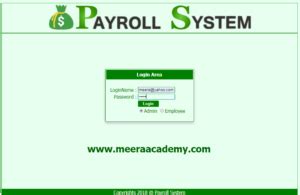 Employee Payroll Management System Asp Net Project