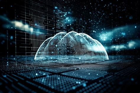 Premium Ai Image Cloud Computing Security Concept As A Technology Background 3d Rendering