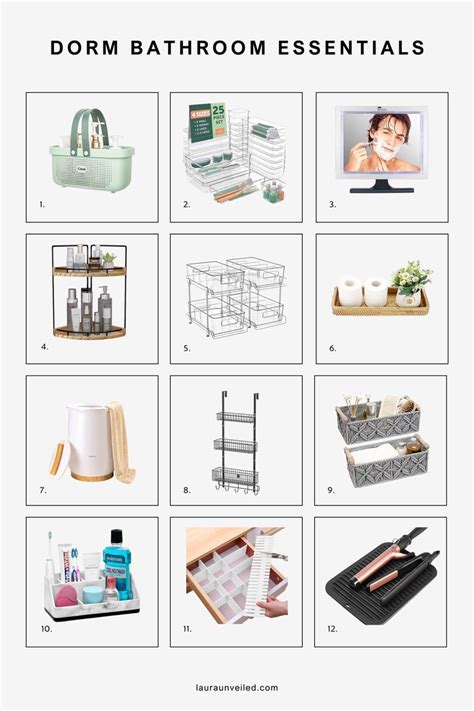 Dorm Bathroom Essentials Dorm Bathroom Essentials Dorm Bathroom
