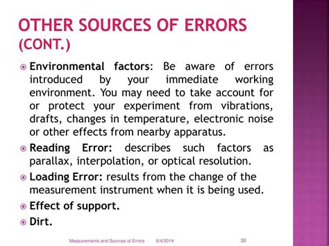 PPT Measurements And Sources Of Errors PowerPoint Presentation Free Download ID