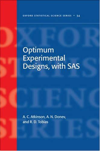 Solutions For Optimum Experimental Designs With Sas 1st By Anthony