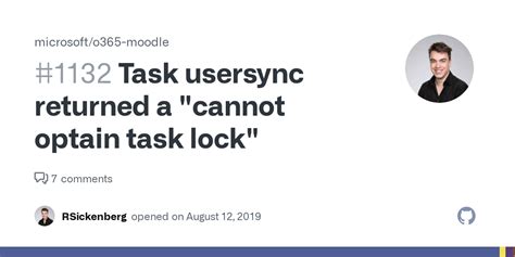 Task Usersync Returned A Cannot Optain Task Lock · Issue 1132