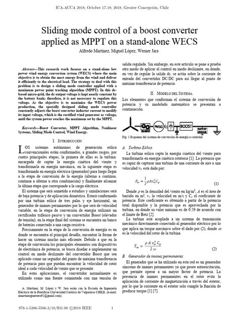 sliding mode control of a boost converter applied as mppt on a stand