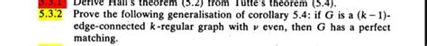 solved hall s theorem 5 2 from tutte s theorem 5 4