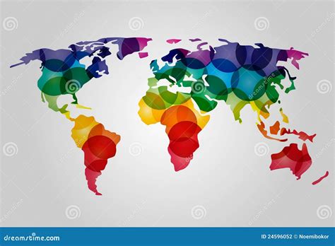 Colorful World Map