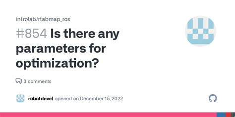 Is There Any Parameters For Optimization Issue Introlab Rtabmap Ros GitHub