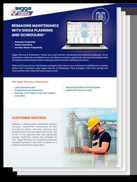 Solutions Planning And Scheduling Sigga Technologies