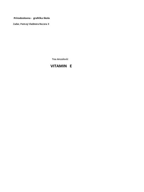 Vitamin E Pdf