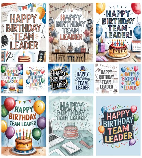 Celebrate Your Team Leader With 12 Free And Festive Happy Birthday