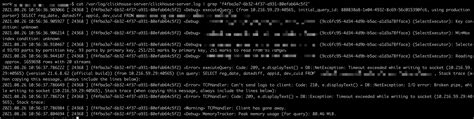 Timeout Exceeded While Writing To Socket Issue ClickHouse ClickHouse GitHub