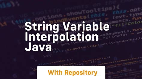 String Variable Interpolation Java Youtube