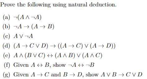 solved prove the following using natural deduction a