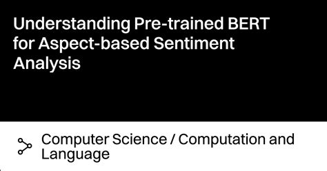 Understanding Pre-trained BERT for Aspect-based Sentiment Analysis