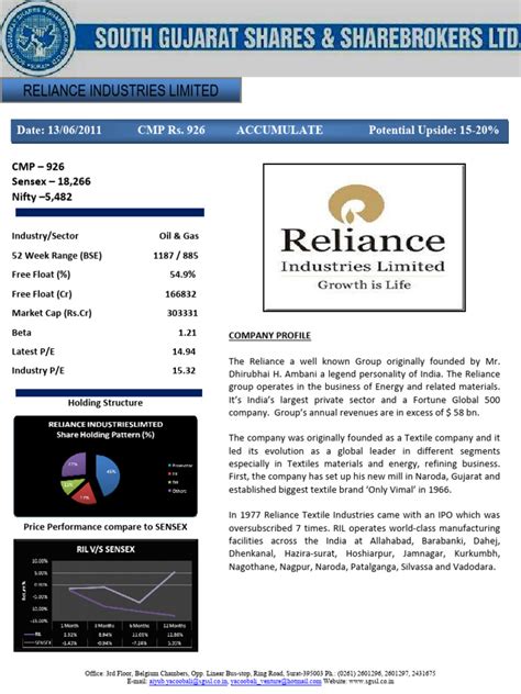 Ril Brief Report Pdf Economies