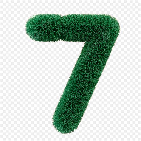 Number 7 3d Images Number Lawn 3d Number Number 7 3d Wordart Digital Illustration PNG Image