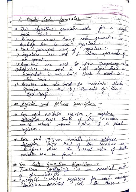 simple code generator peephole optimization reliance page n date