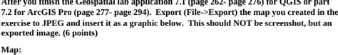 [solved] after you finish the geospatial lab application 1 page 262