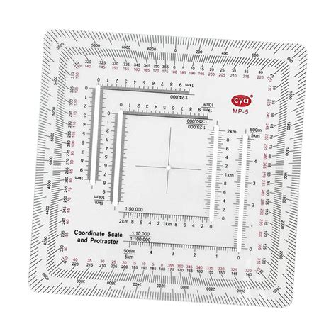 Buy Loviver Land Navigation Protractor Coordinate Grid Reader Protractor Tool Coordinate