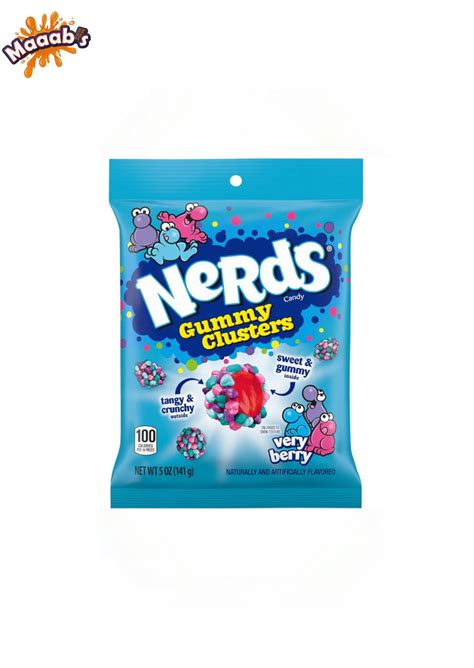 Nerds Big Gummy Clusters Very Berry Peg Bag 5oz 141g Maaabs