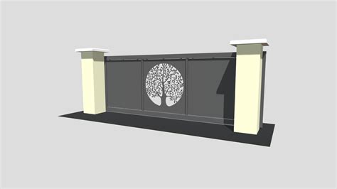 Portail Coulissant Arbre De Vie 3d Model By Designdenfer Eric C [dd4dc58] Sketchfab