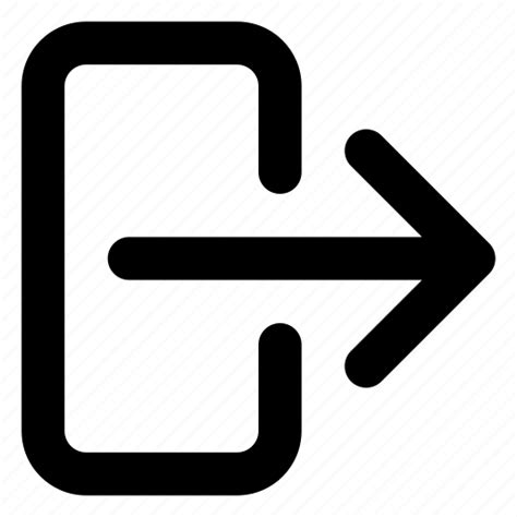 Logout Door Escape Exit Out Sign Out Icon Download On Iconfinder