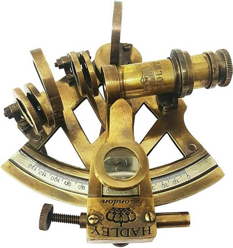 Solid Brass Maritime Mini Sextant Naval Ship Astrolabe Model