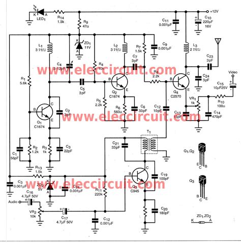Diy The Wireless Video And Audio Signal Sender Circuit Under Repository Circuits 40813 Next Gr