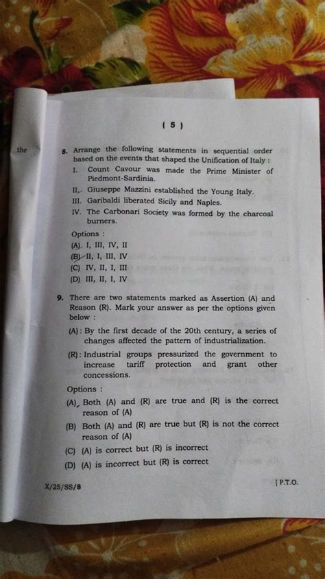 5 The Arrange The Following Statements In Sequential Order Based On The