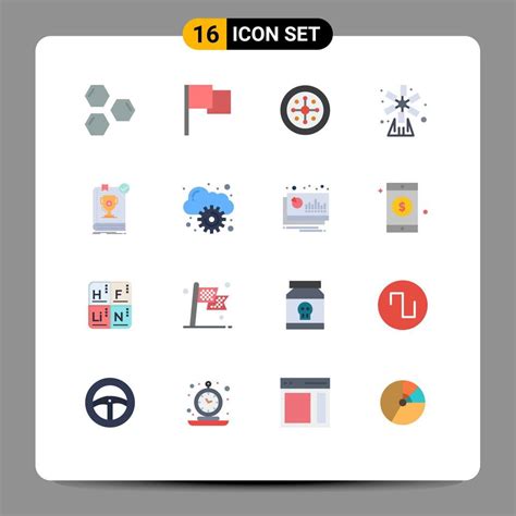 User Interface Pack Of 16 Basic Flat Colors Of Book Nature Christmas Garden Agriculture Editable