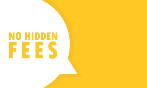 숨겨진 수수료 연설 거품 배너없습니다 비즈니스 마케팅 및 광고에 사용할 수 있습니다 벡터 Eps 10 흰색 배경에 격리 0명에 대한 스톡 벡터 아트 및 기타 이미지 Istock