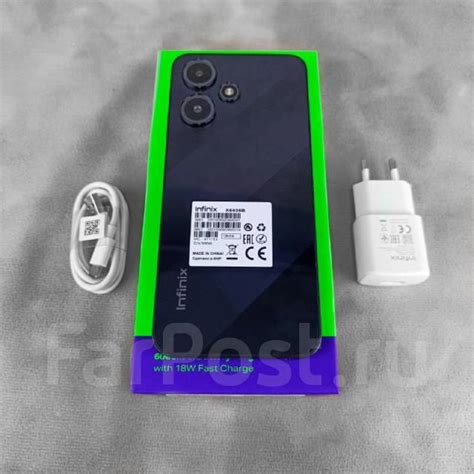 Infinix Hot 30 Play 8ГБ+128ГБ Чёрный! Ростест! NFC! +BTнаушники, 6.82 ...
