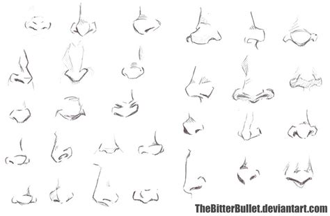 Get Anime Nose Reference Front View Pics