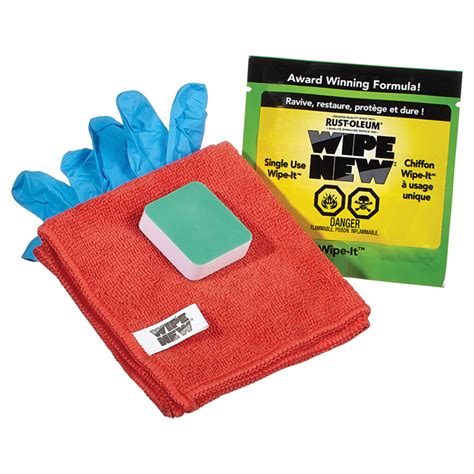 RUST OLEUM Rust Oleum Wipe New Headlight Restore Kit Chiffon Single Use Nano Polymer