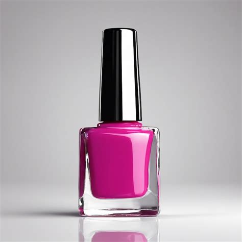 Nail Polish Bottle Isolated On White Background Premium Ai Generated
