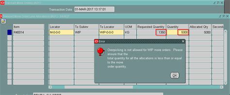 Over Picking For Manufacturing Pick Move Orders — Oracle Mosc
