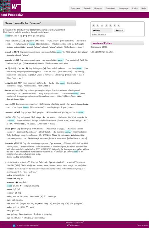 Searching In The New Database Upload With 9 1 · Issue 184 · Sillsdev Webonary · Github