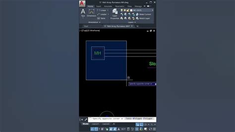 100 คีย์ลัด Autocad คำสั่งที่ 17 Path Array กับงานระบบ Man Hole Autocad คีย์ลัดautocad Youtube