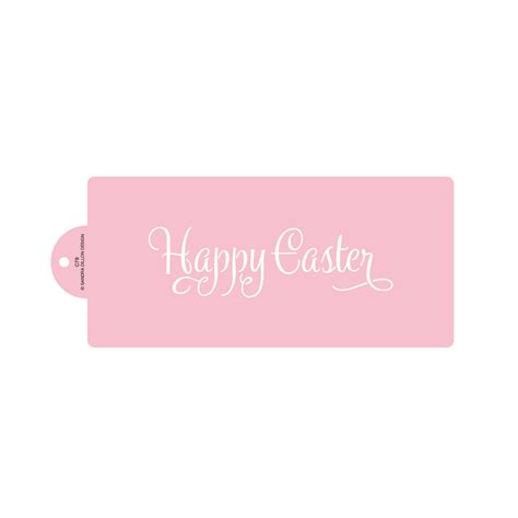 Pretty Happy Easter Cake Stencil Sandra Dillon Design