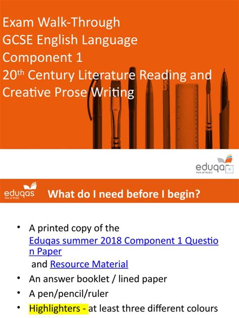 Eduqas Gcse English Language Component 1 Ewt Pdf