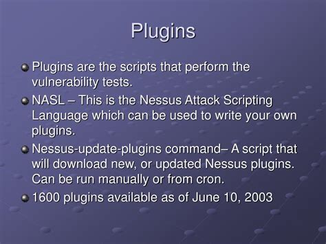 PPT Nessus A Vulnerability Scanning Tool PowerPoint Presentation ID