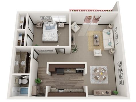 One Bedroom One Bathroom 1 Bed Apartment Ridge View Apartments