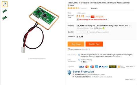 RDM KHz RFID Reader Marta Musik Maschine