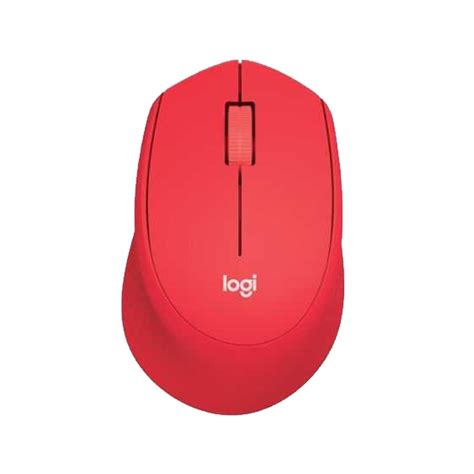 Logitech Wireless Mouse Silent Plus M Red Education Studio