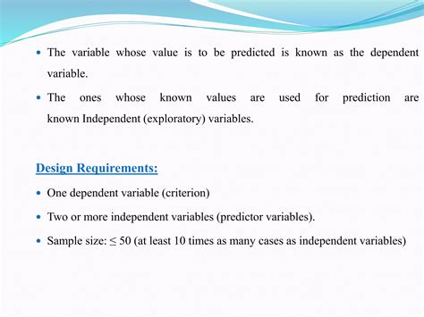 multiple regression analysis mra pptx