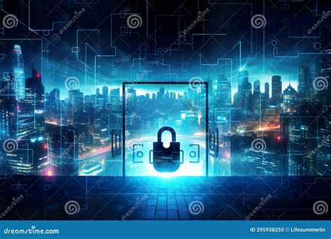 Cyber Security Shielding Your Data Stock Image Image Of Digital