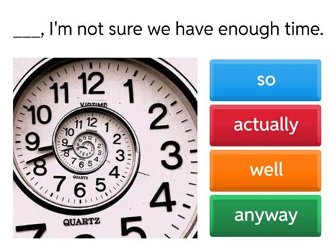 L1 Discourse Markers Quiz