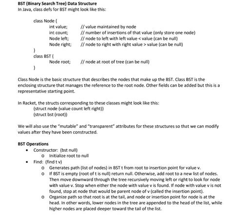 Solved Bst Binary Search Tree Data Structure In Java
