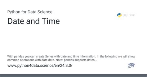 Date And Time Python For Data Science 2430