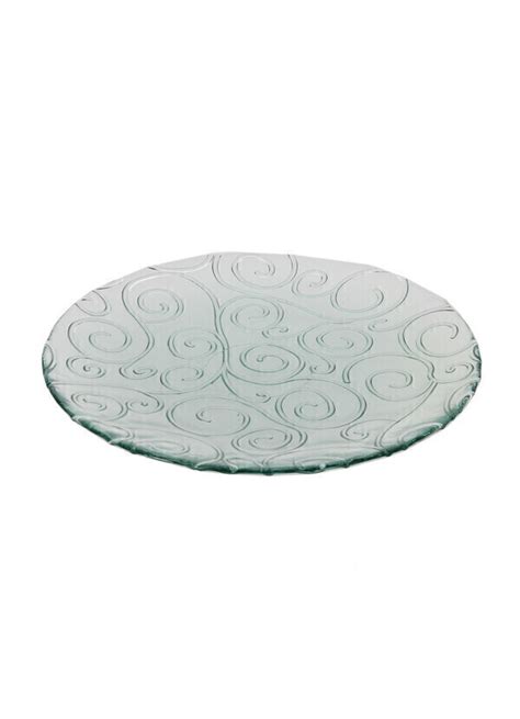 Plat De Présentation Verre Recyclé Volutes 28cm Greenweez