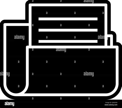 Folder Icon Black Vector Illustration Stock Vector Image And Art Alamy